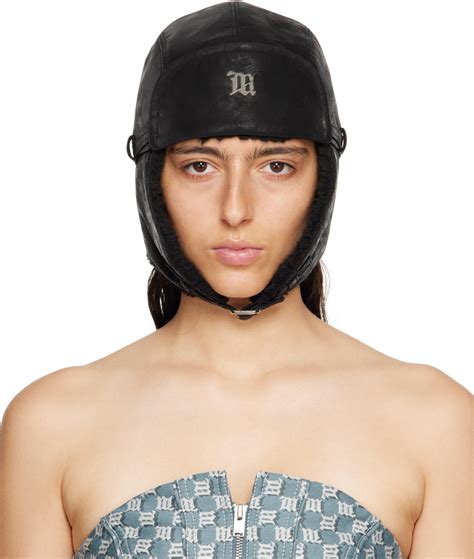 Black Aviator Beanie By Misbhv On Sale