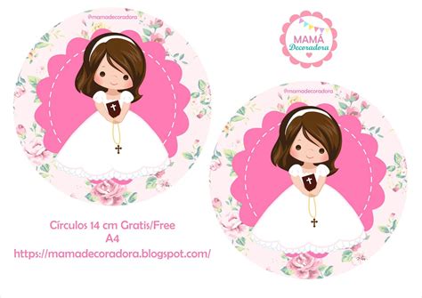 Mamá Decoradora Kit Imprimible Primera Comunión Niña Gratis