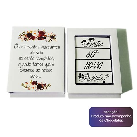 12 Caixa Convite Padrinhos De Casamento Shopee Brasil