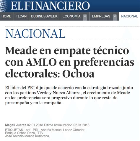 Fuente Peri Dico El Financiero Elfinanciero Mx Consultado El