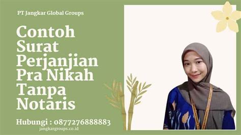 Contoh Surat Perjanjian Pra Nikah Tanpa Notaris Jangkar Global Groups