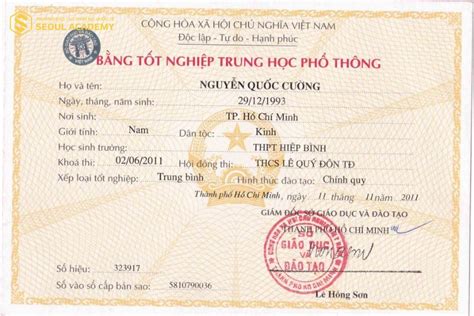 Bằng tốt nghiệp cấp 3 khi nào lấy Lấy bằng ở đâu