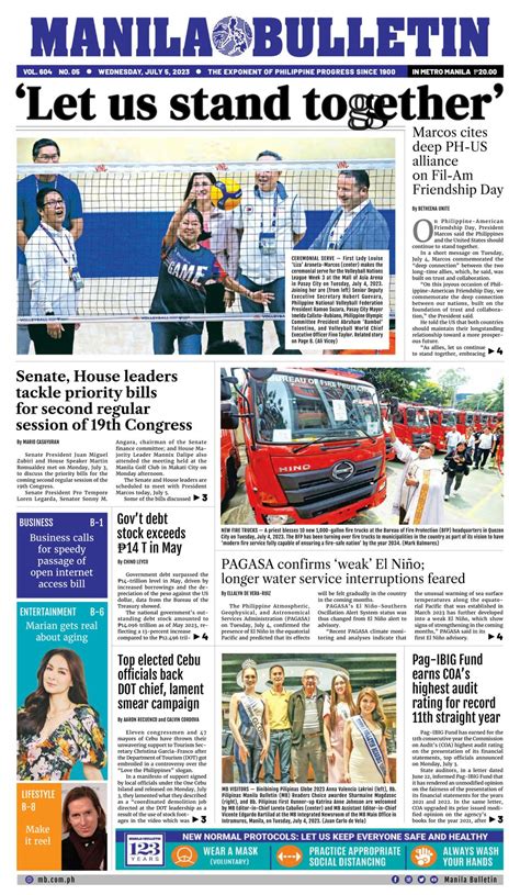 Manila Bulletin July Newspaper Get Your Digital Subscription