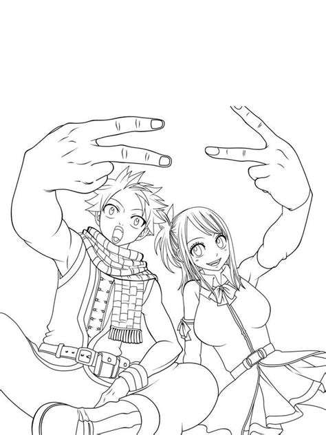 Coloriage Fairy Tail Anime télécharger et imprimer gratuit sur