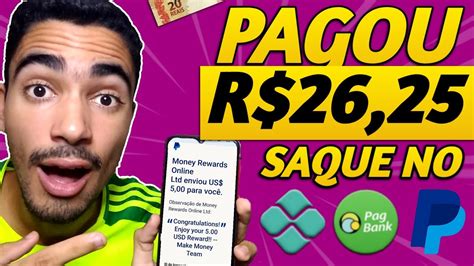 App Para Ganhar Dinheiro No Pix Pagbank E Paypal Prova De