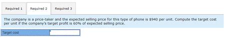 solved problem 10 4a algo pricing using total cost target