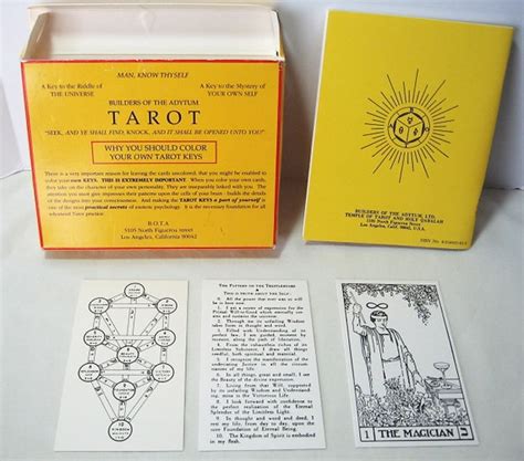 Builders Of The Adytum B O T A Tarot 1989