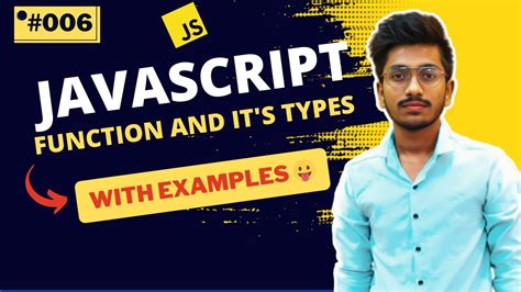 function and it s types in javascript 💯 js course js 006 roshan rajurkar youtube