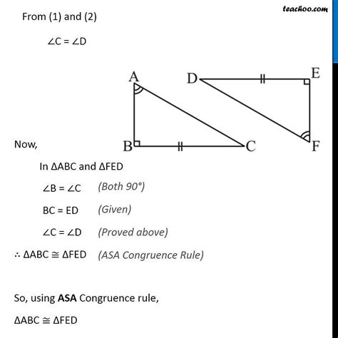 question 10 explain why triangle abc congruent fed class 7