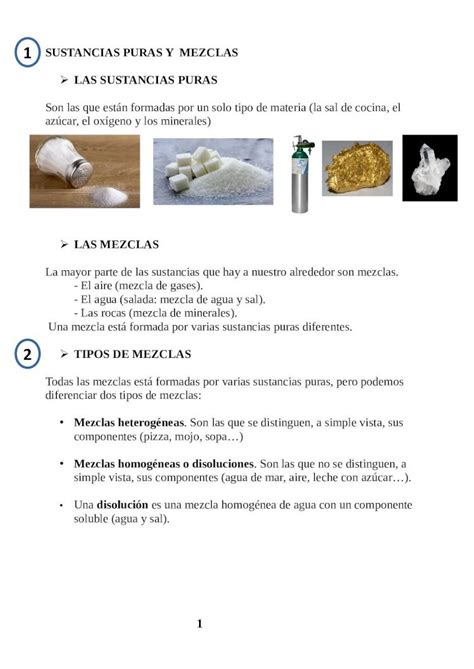 PDF SUSTANCIAS PURAS Y MEZCLAS LAS SUSTANCIAS PURAS Una mezcla está