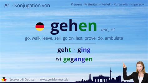 Konjugation Verb Gehen Unr Ist Alle Zeitformen Lernvideo