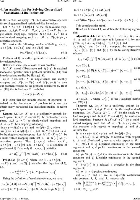 h φ η accretive operators and generalized variational like inclusions