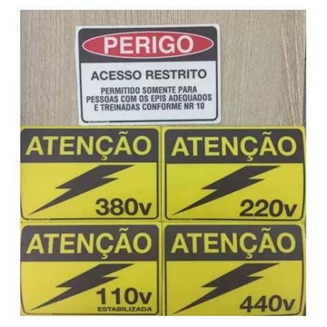 Identificação De Painéis Elétricos Conforme Nr10 Kit C 10