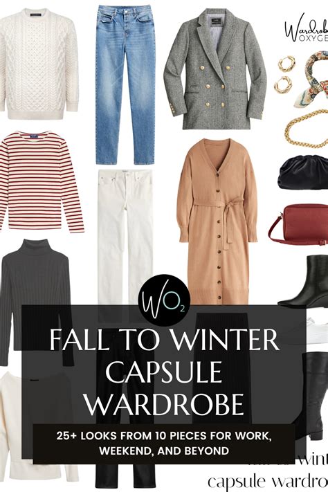 Fall To Winter Capsule Wardrobe 25 Looks For Work Weekend And