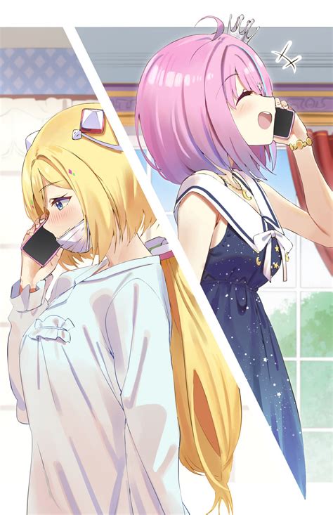 Himemori Luna And Aki Rosenthal Hololive Drawn By Twin Tt Lsh