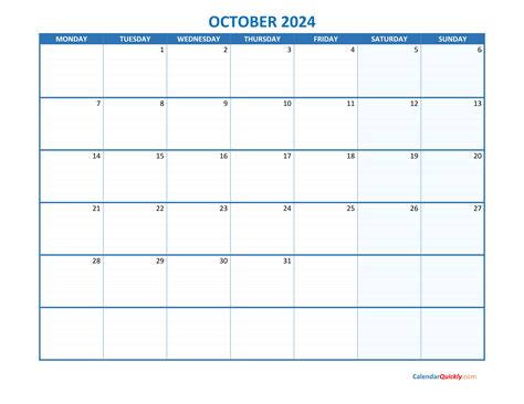 Free Blank Calendar Template October 2024 Printable Twila Ingeberg