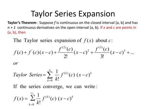 taylor series expansion