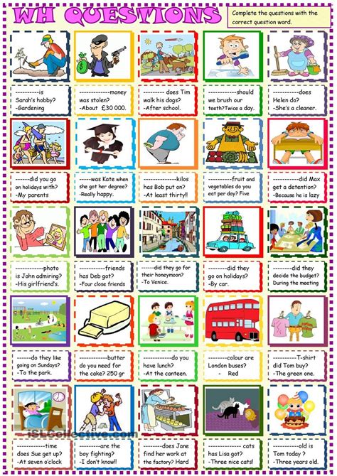 Wh Question Words Question Apprentissage De L Anglais Questions