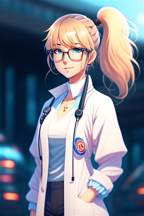 Anime Girl Lab Coat