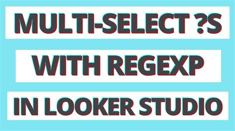 Multiple Select Question Analysis In Looker Studio Using REGEXP YouTube
