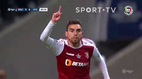 Goal Golo Ricardo Horta SC Braga 1 0 Sporting Taça da Liga 19 20