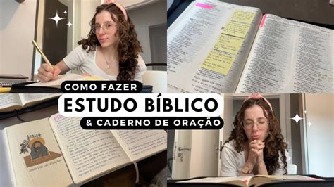 COMO FAZER ESTUDO BÍBLICO CADERNO DE ORAÇÃO Passo a passo e