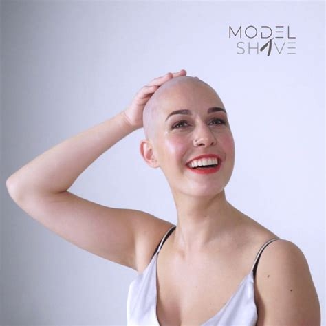 Curly Girl Emotional Head Shave Model Shave