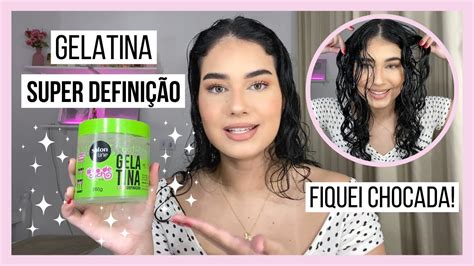 Testei GELATINA SUPER DEFINIÇÃO da SALON LINE cabelo ondulado Ana
