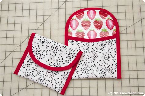 Sew Can Do Super Simple Reusable Sandwich Snack Bag Tutorial