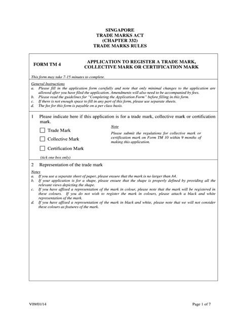 Fillable Online Ipos Gov Trade Marks Rules Form Tm 4 Application To