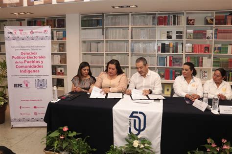 Firman IEPC Y UNACH Convenio Para Promover Y Difundir Derechos