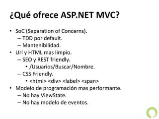 Introducci N A Asp Net Mvc Ppt