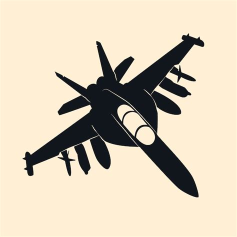 Free Vector Flat Design Fighter Jet Silhouette
