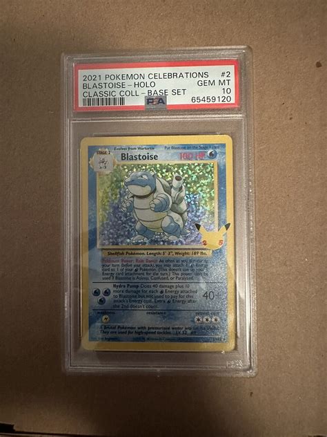 Mavin Blastoise Pokemon Celebrations Base Set Holo Rare Card 2 102