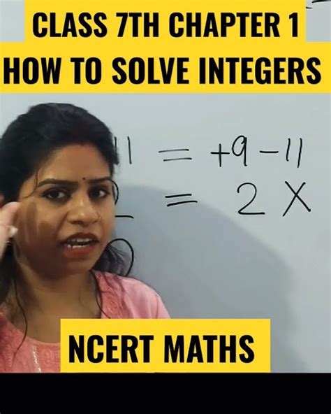 class 7th ch 1 integers how to add and subtract integers ncertmaths7638 youtube
