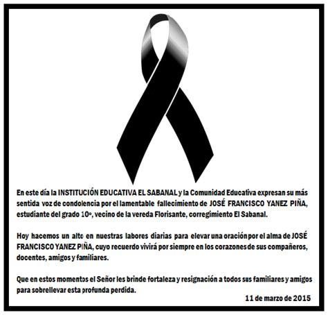 Carta De Condolencias Por Fallecimiento De Un Hijo Compartir Carta