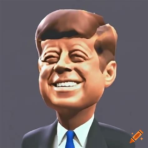 John F Kennedy Smiling In Super Mario Style On Craiyon