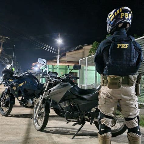 PRF em Roraima recupera motocicleta roubada Polícia Rodoviária Federal