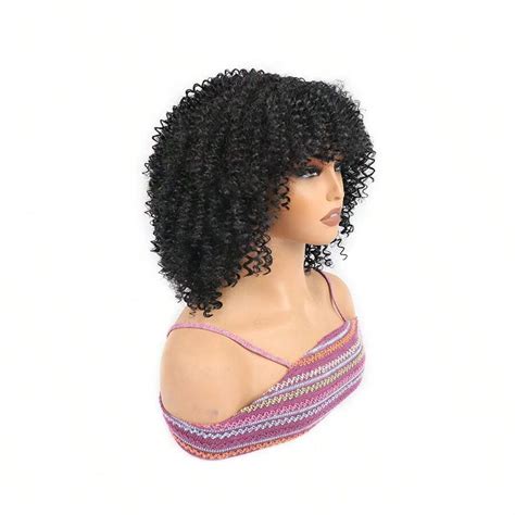 Parrucche Afro Per Parrucca Ricci Crespi Sintetica Afro Soffice E
