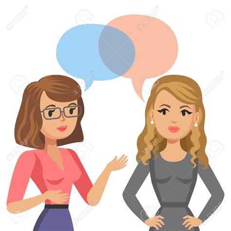 Cartoon Girls Talking Clipart Best