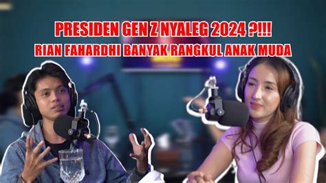 RIAN FAHARDI ANAK MUDA HARUS BERANI SPEAK UP JANGAN HANYA BUNGKAM