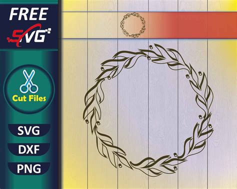 Floral Wreath SVG Free Freesvg Art
