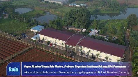 Resmikan Akademi Sepak Bolanya Di Bekasi Prabowo Picu Semangat Altet