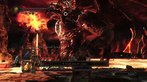 Dark Souls Old Iron King Boss Battle Youtube