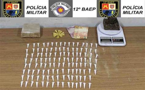Baep prende homem maconha crack e cocaína no Primavera