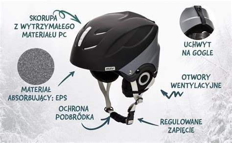 Kask Narciarski Meteor Lumi M Cm Czarny Szary Czarny Szary M