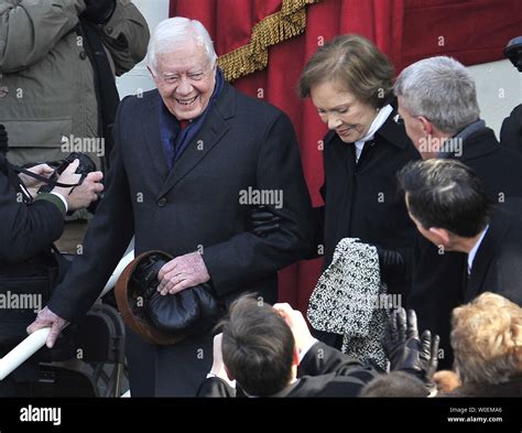 Former President Jimmy Carter And His Wife Rosalynn Attend Barack Obama