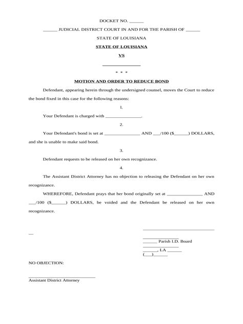 How To File A Motion For Bond Reduction Fill Out Sign Online DocHub