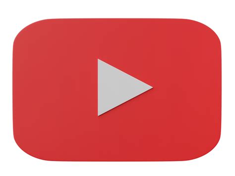 3d Youtube logotipo ícone isolado em transparente fundo 22498174 PNG