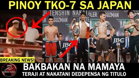 Breaking Pinoy TKO Sa Round 7 Sa Japan Bakbakan Na Mamaya Kenshiro